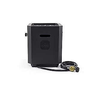 UKIAH The Note Plus - Deluxe Portable Gas Fire Pit with Patented 2.0 Beat to Music Sound System, Black (TK-1053-NP)