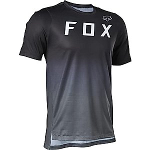 Fox Racing Men's Flexair SS Mountain Bike Jersey, Black, Large