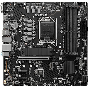 MSI PRO B760M-P DDR4 ProSeries Motherboard (Supports 12th/13th Gen Intel Processors, LGA 1700, DDR4, PCIe 4.0, M.2, Gbps LAN, USB 3.2 Gen2, mATX)