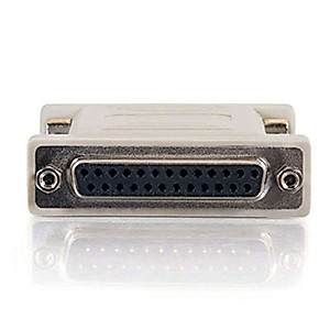 C2G Legrand Null Modem Adapter, DB25 Male to Female RS232 Serial Adapter, Beige 1.5 InchSerial Cable Adapter, 1 Count, C2G 02469