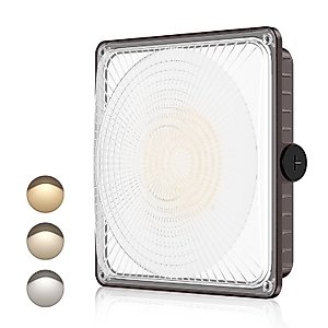 DEMILARE 60W LED Canopy Lights Selectable Wattage 60/45/30W 3CCT 3000/4000/5000K, IP65 ETL Listed Commercial Canopy Lights for Gas Station Warehouse Garage Shop