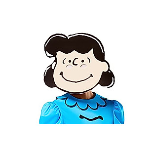 Rubies Women's Peanuts Lucy Costume Dress and Foam Mask, As Shown, Medium for Themed Parties and Halloween