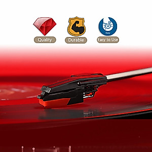 Record Player Needles Replacement, 5 Pack Turntable Record Player Needle for Crosley Victrola Jenson Sylvania Vinyl LP Phonograph Record Players