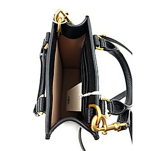 Tory Burch women's Blake Mini Shopper Tote (Black)