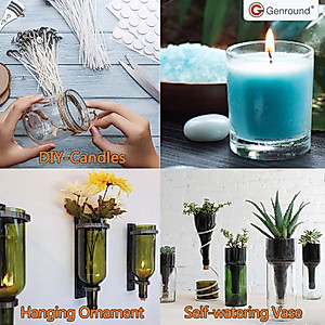 Bottle Cutter, Genround Upgrade 2.1 Glass Bottle Cutter Machine for Round, Square and Oval Bottle Cutting | Cut Bottle from Neck to Bottom | Glass Cutter Bottle Cutting Tool for DIY Projects