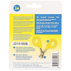 JW Pet Company GripSoft Cat Nail Clippers Non-Slip Handle One Size Fits All,Multi,65026