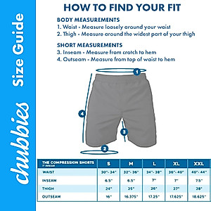 Chubbies Mens Athletic Shorts, The Secret Agents, Gym Shorts Compression Shorts Mens for Running, Workout Mens Sport Shorts, 7" Inseam, Small Black
