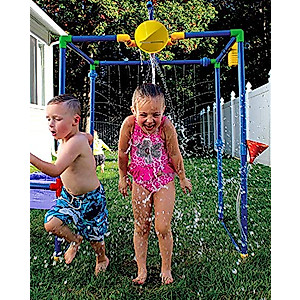 Buckets Of Fun RPBOF Sprinkler for Kids, Waterpark Splash Plastic Toy Backyard Water Park for Children & Toddlers, One Size, Multicolor