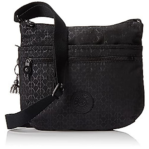 Kipling Women’s Arto Crossbody, Lightweight Everyday Purse, Casual Nylon Shoulder Bag, Signature Emb