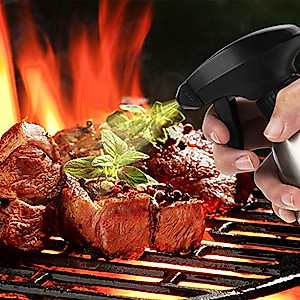 Accmor Olive Oil Sprayer, Vinegar Sprayer Dispenser, Safety Exquisitely Stainless Steel Container Seasoning Kitchenware Tools for BBQ, Cooking, Frying and Grilling (17oz (500ML))