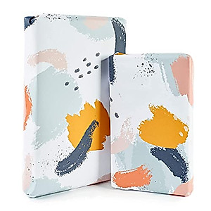 CENTRAL 23 Wrapping Paper - Multipack (x6) Sheets of Gift Wrap with Tags - Pastel Pink and Blue - For Men and Women - Recyclable