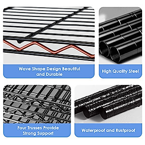 5 Tier Changeable Wire Shelving Rack, Adjustable Metal Shelves for Storage, 5 Tier Black Shelving Unit with Leveling Feet, 11.5"D x 21"W x 59"H, 550Lbs Capacity, For Kitchen, Pantry, Garage, Laundry