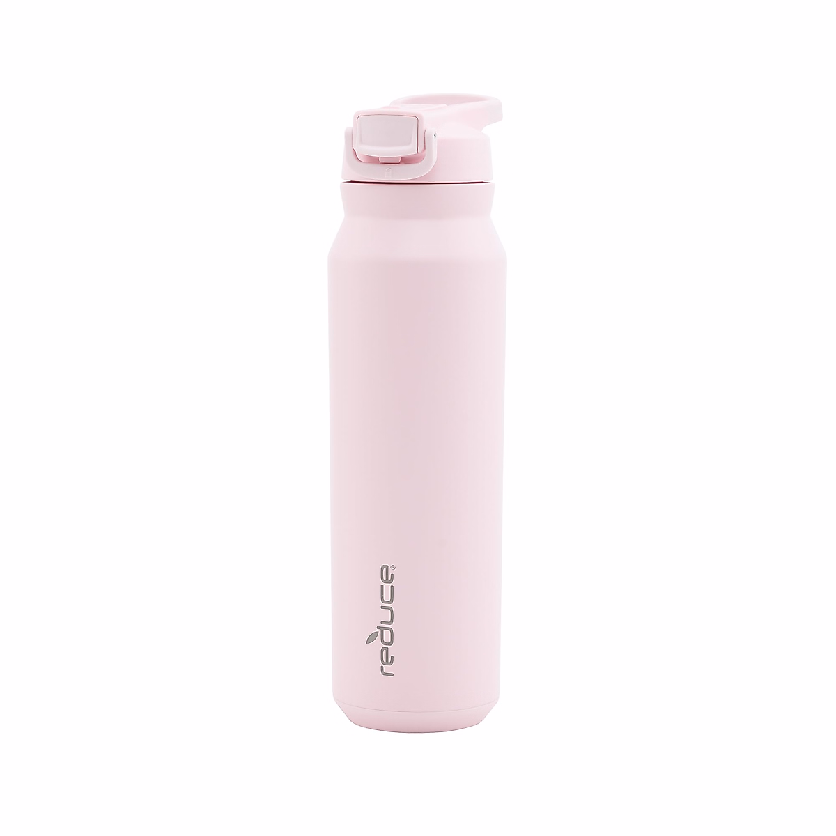 REDUCE 32 oz Hydrate Pro Stainless Steel Insulated Water Bottle - Flip Top Leak-Proof Lid, Dishwasher Safe, BPA-Free, Dual Wall Vacuum, Keeps Drinks Cold for 48 Hrs, Cup Holder Friendly - Pink Quartz