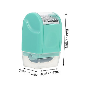 VILLCASE 2 Pcs Confidentiality Seal Identity Protection Guard Your Id Roller Office Gadgets Multi- Color Roller Stamp Identity Guard Stamp Anti Stamp Mini Plastic Telephone Number