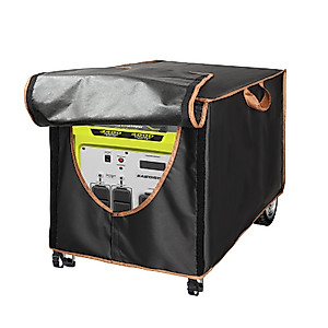 PALON Outdoor Waterproof Generator Covers, 26x20x20in Camping Dynamo Protection, Universal Generator Protector for Portable Generators 3000-5000W, Black