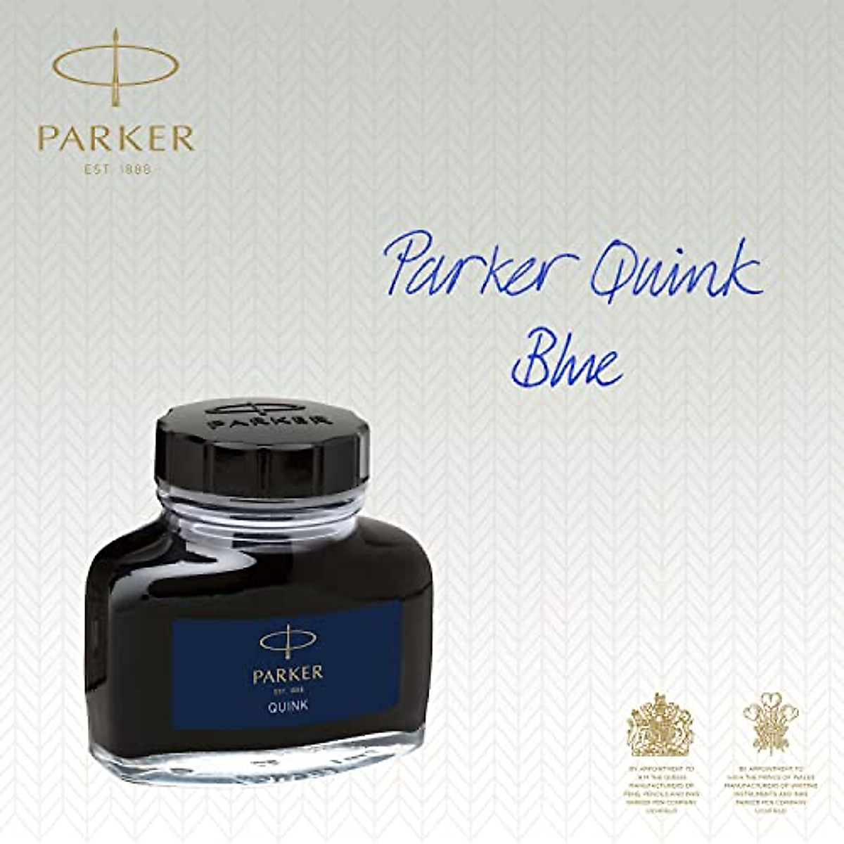 Parker Fountain Pen Liquid Bottled Quink Ink, 57 ml, in a Box - Blue
