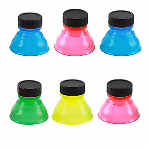 6 PCS Plastic Soda Can Cap, Reusable Soda Can Drink Lids for Beer Carbonated Drinks and Other Canned Beverages
