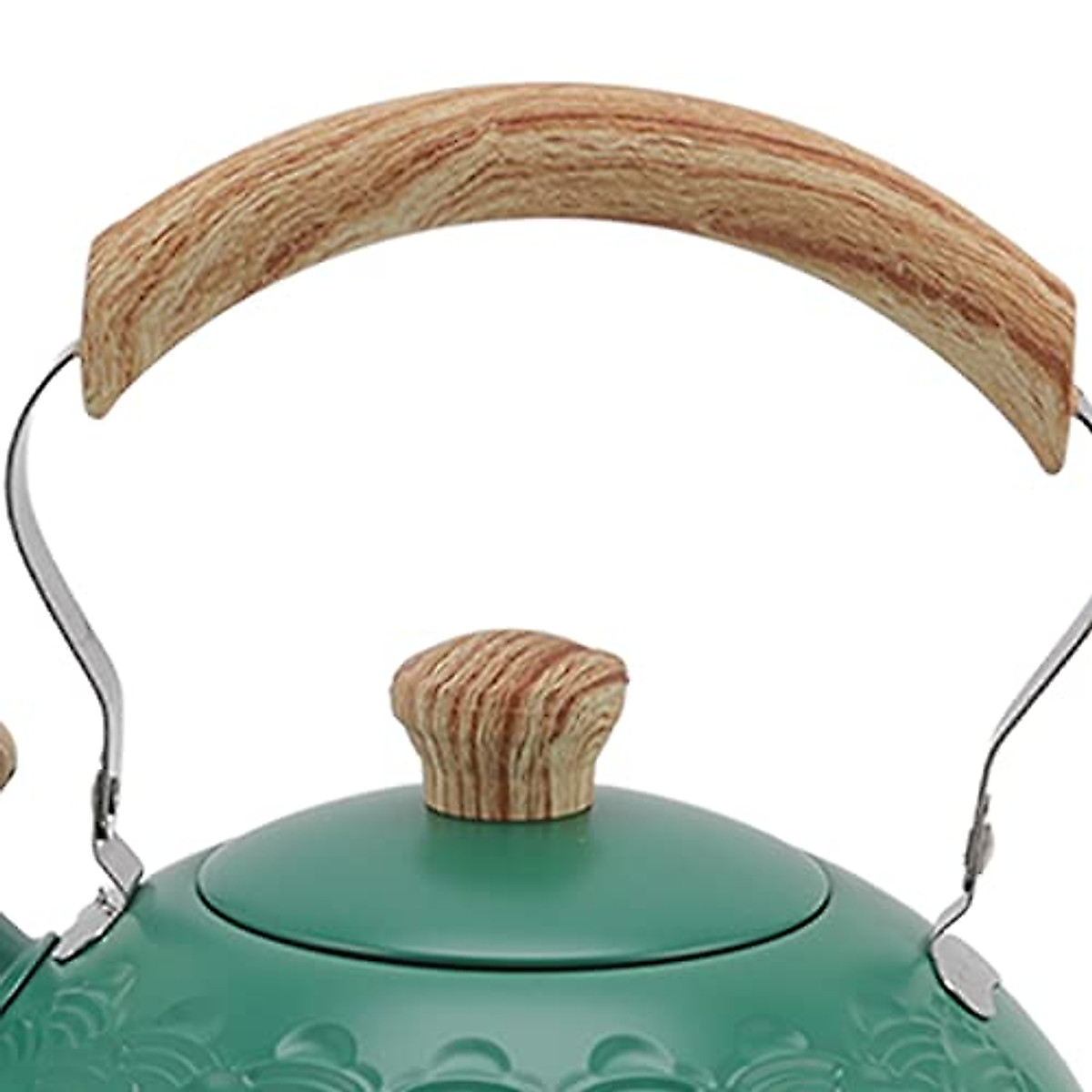 Whistling Kettle, Simple Filling Stainless Steel Stovetop Teapot Quick Heating for Office