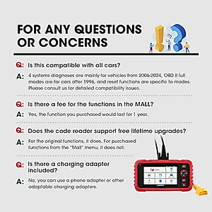 LAUNCH CRP129X Elite 2024 New OBD2 Scanner for Car, FCA AutoAuth, 8 Reset Oil/EPB/SAS/TPMS/BMS/Throttle/DPF Reset/Injector Coding, ABS SRS Transmission Engine Scan Tool, Lifetime Free Update, Auto VIN