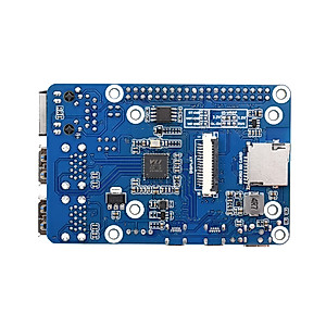 waveshare CM4 to Raspberry Pi 4B Adapter, Alternative Solution for Raspberry Pi 4B, Onboard Standard CM4 Connector, 4-CH USB 3.0 Ports, RJ45 Gigabit Ethernet Port, PoE Header etc.