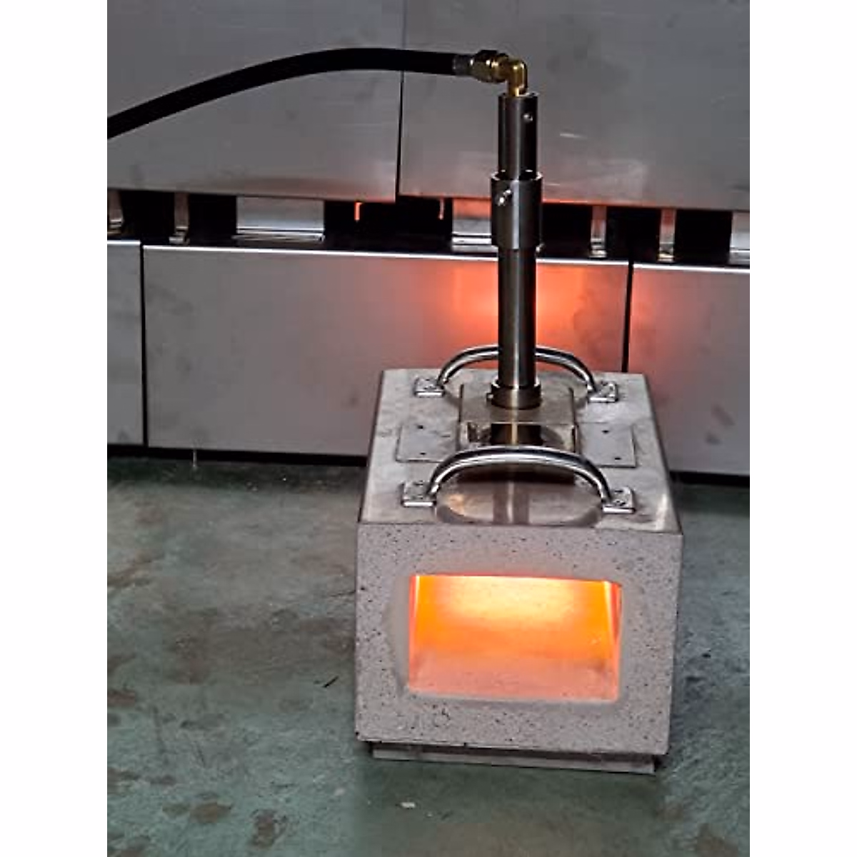 Goede G-2-90 Stainless Steel Forge/Foundry Burner with Regulator and Gauge