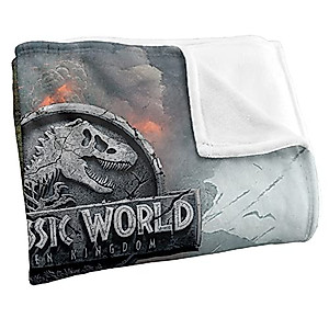 Jurassic World Fallen Kingdom Trex Poster Silky Touch Super Soft Throw Blanket 36" x 58"
