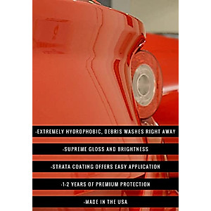 Migliore Strata Coating: High Gloss SiO2 PRO Ceramic Coating & Car Sealant │ 1-2 Years of Protection │ Apply After Car Wash Clay Bar Buffer Polisher │ Auto Marine Boat Motorcycle