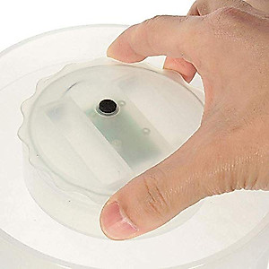 PeSandy LED Ice Bucket, 5L Large Capacity Wine Ice Bucket Drink Containers with Multi Colors Changing for Party/Home/Bar, Waterproof Champagne Retro Wine Drink Beer Beverage (1PCS, Battery Powered)