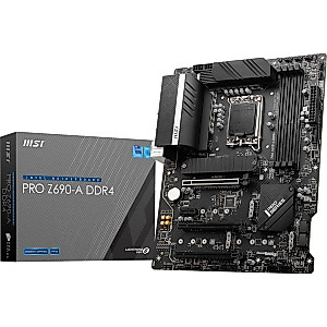 MSI PRO Z690-P DDR4 ProSeries Motherboard (ATX, 12th Gen Intel Core, LGA 1700 Socket, DDR4, PCIe 4, CFX, M.2 Slots)
