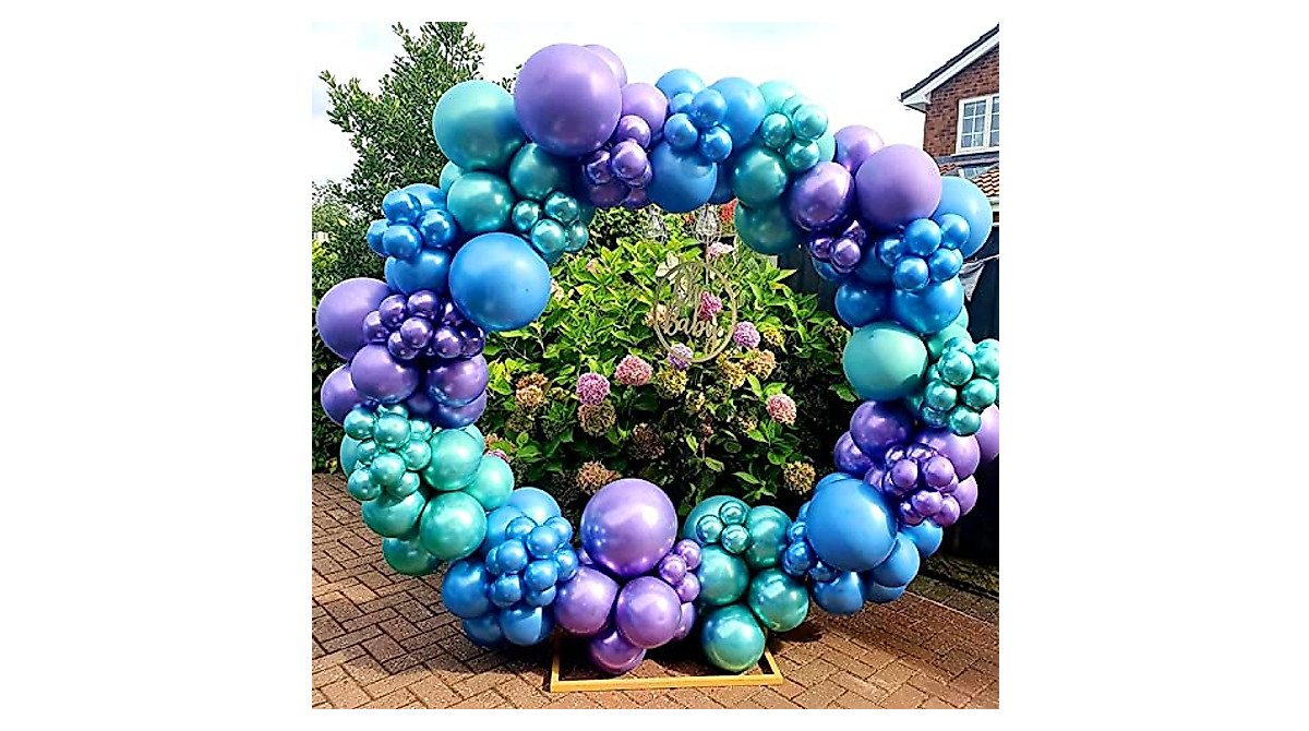 Vibrant Metallic Latex Balloons - 50pcs for Parties