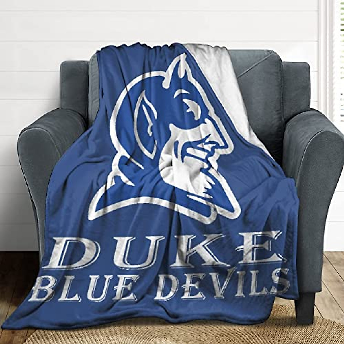 Alexyuk Flannel Fleece Velvet Plush Throw Blanket Anti-Static Fuzzy Soft Warm Blanket Microfiber (60"x80", Blue)