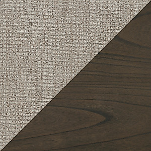 Lexicon Strader Platform Bed with Footboard Storage, Cal King, Dark Walnut