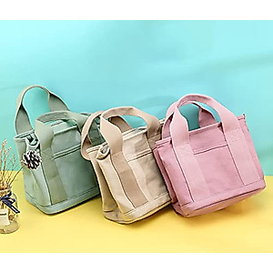 Tote Bag Women Small Satchel Bag Stylish Mini Tote Handbag Canvas Hobo Bag Fashion Crossbody Bag Shoulder Bag 2023