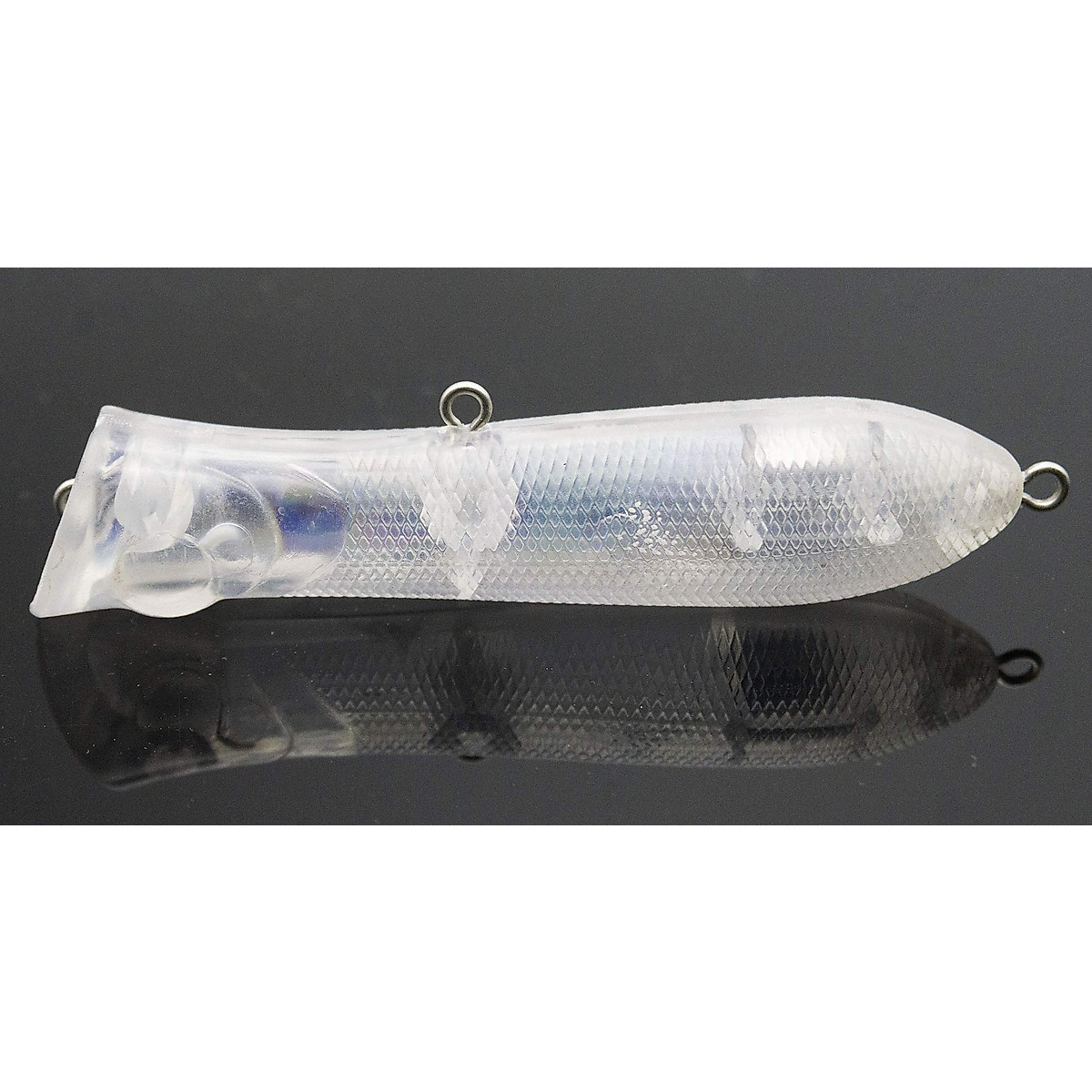 10 pcs ABS Unpainted Popper Bait Fishing Hard Lure Body crankbait 82mm 9.26g Blank Lures 8183# Free Eye