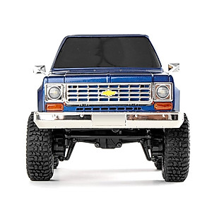 FairRC Mod 1/24 RC Crawler FCX24 Chevy K5 Blazer Officially Licensed, Mini RC Car Pick Up Truck & SUV 2 in 1, 4WD 8km/h 2 Speeds Switch, 2.4GHz 3CH Off-Road RC Model with LED Lights for Adults, Blue