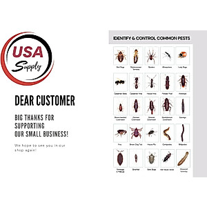 Tri Die Pressurized Insecticide 8oz | Premium USA Supply Gloves for Safe Eradication | USA Supply Pest ID Card