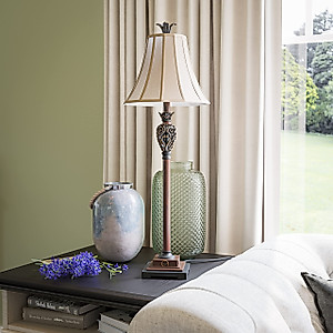 Kenroy Home 20181GR Iron Lace Floor Lamp with Golden Ruby Finish, Classic Style, 62.75" Height, 18" Width, 18" Depth