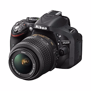 Nikon D5200 24.1 MP CMOS Digital SLR with 18-55mm f/3.5-5.6 AF-S DX VR NIKKOR Zoom Lens (Black) (Discontinued by Manufacturer)