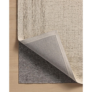 Loloi Amber Lewis Windsor Collection WIN-01 Ivory/Stone 5'-0" x 7'-6", .50" Pile Height, Accent Rug