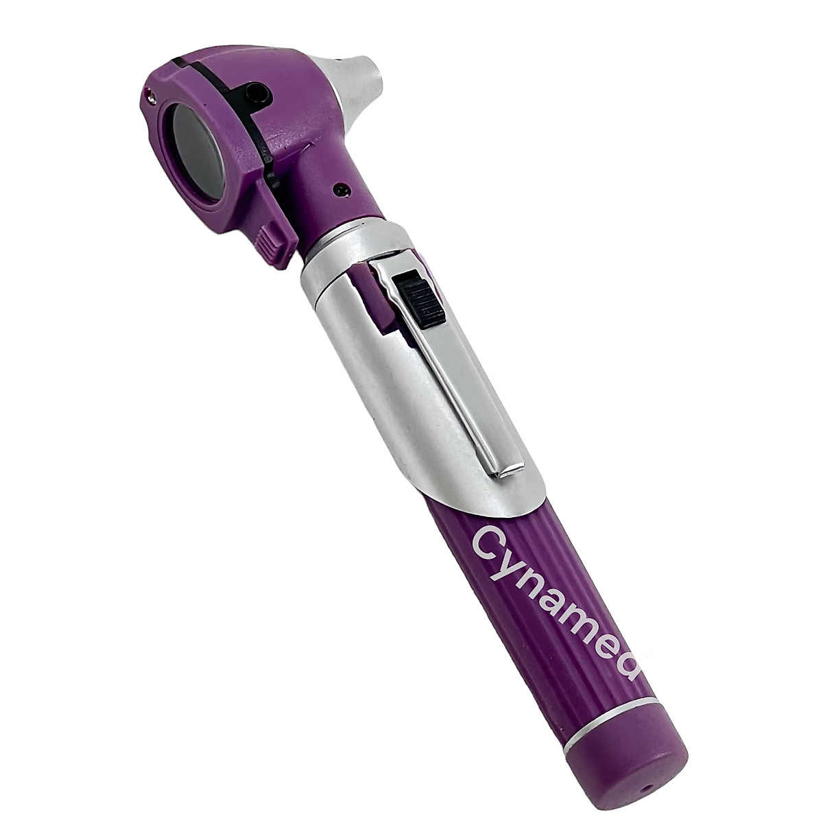 Cynamed Otoscope - Ear Scope with Light, Ear Infection Detector, Both Adult and Pediatric Disposable Specula Tips (Purple)