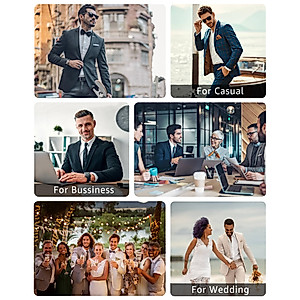 EastSide Men's Slim Fit 3 Pieces , One Button Sets Vest Pants Coat Suit, Khaki, Small