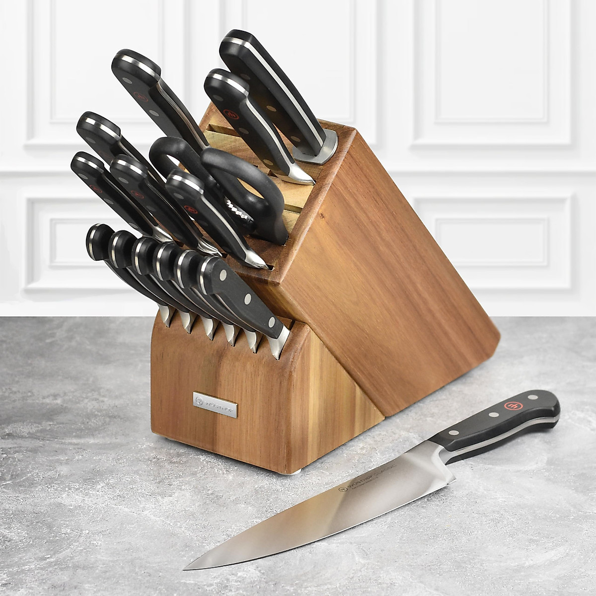 Wusthof Classic 16-piece Knife Block Set (Acacia Block)