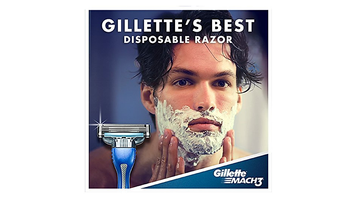 Gillette Mach3 Disposable Razor - Smooth & Comfortable Shave