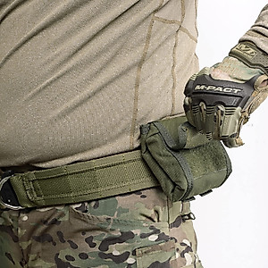 WYNEX Molle Dump Pouch, Tactical Dump Pouch Foldable Mag Dump Pouch Magazine Utility Roll Up Wiast Bag Drawstring for Belt Pack Accessories