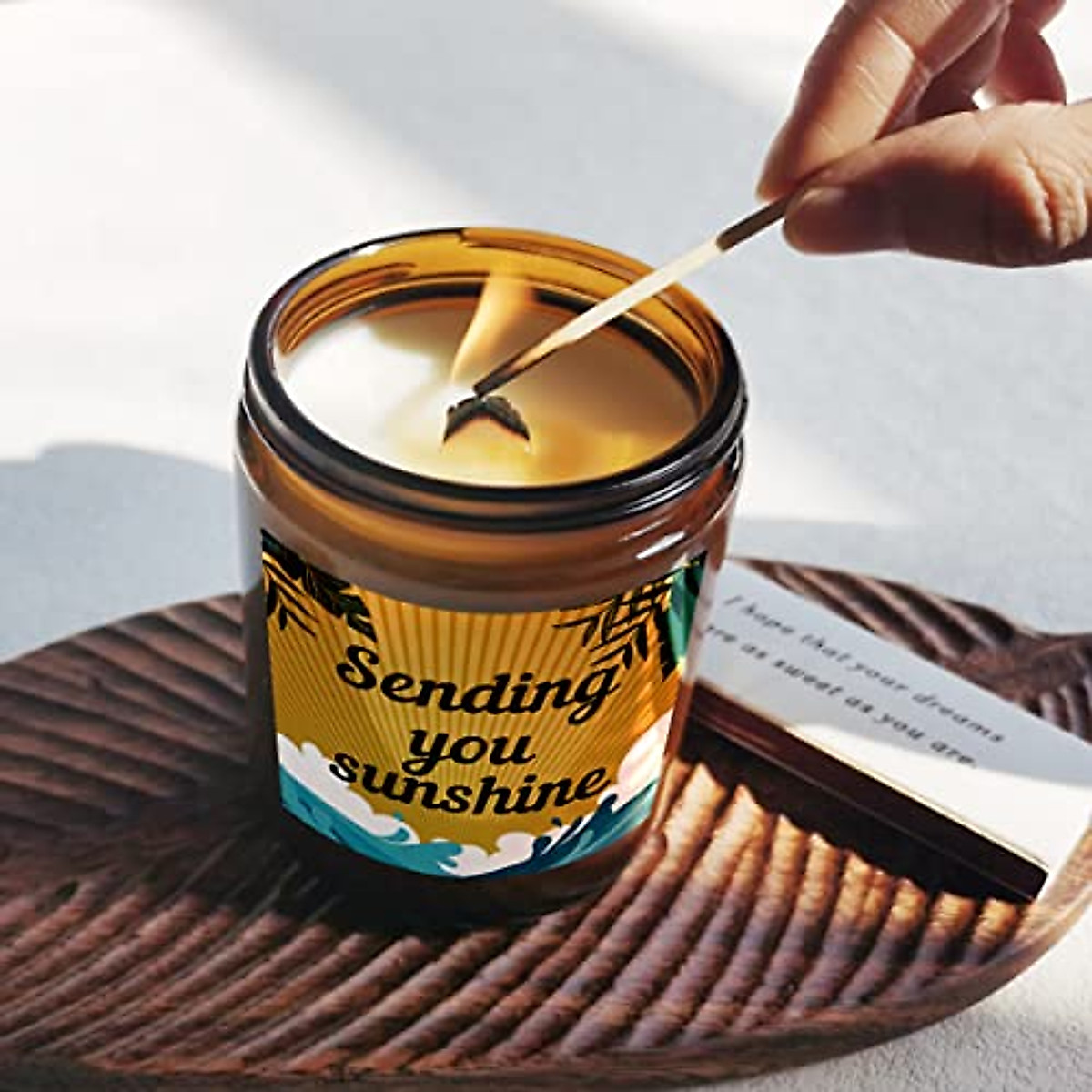 Get Well Soon Gifts for Women | Lavender Scented Candles | Birthday Candles | Thinking of You Gifts | Inspirational Encouragement Gifts | Funny Cheer Up Gifts for Women Men Mothers Men Female Coworker