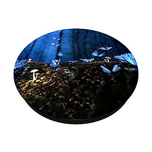 Blue Butterflies forest Gift for Butterfly Lovers PopSockets PopGrip: Swappable Grip for Phones & Tablets
