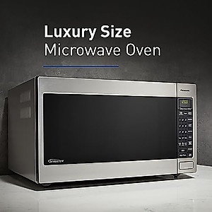 Panasonic NN-T945SF 2.2 cu.ft Inverter Countertop Microwave Oven 1250Watt Power with Genius Sensor Cooking, Stainless Steel
