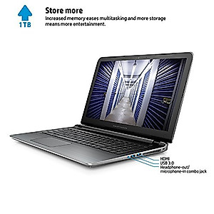 2016 HP Pavilion 15.6" Full HD High Performance Laptop, Intel Core i5-6200U Processor, 6GB RAM, 1TB HDD, 7.5-hour Battery Life, DVD+/-RW, Webcam, WIFI, HDMI, Windows 10
