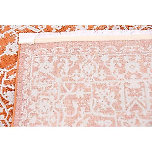 Unique Loom Traditional Classic Intricate Design with Distressed Vintage Detail, Area Rug, 2' 7 x 10' 0 Runner, Terracotta/Ivory