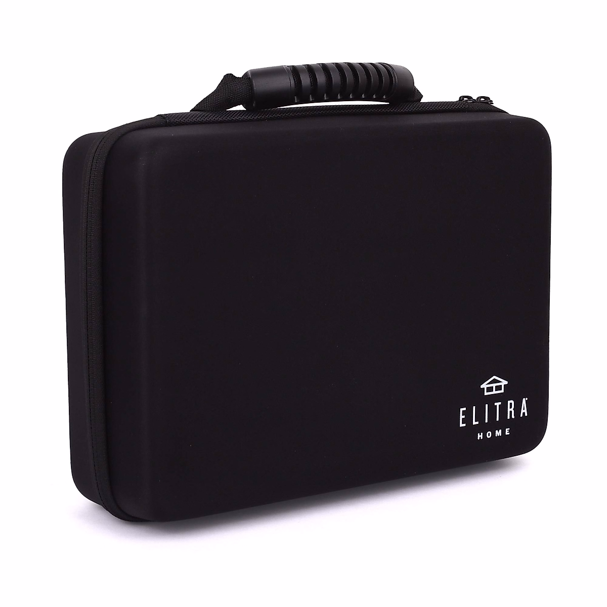 ELITRA HOME Battery Storage Organizer Carrying Case Bag, Holds 150 Batteries AA AAA C D 9V Button, Includes LCD Battery Tester Black